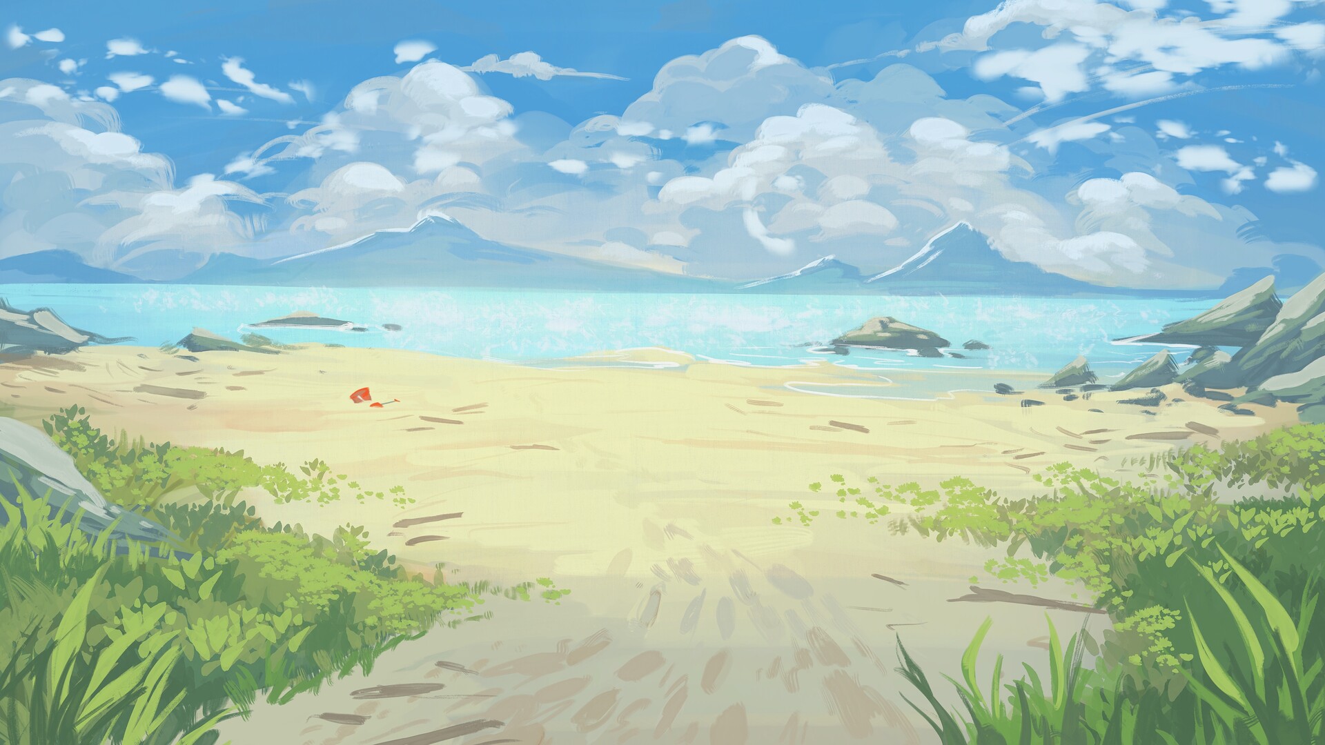 ArtStation - ANIME FAN GAME BACKGROUNDS