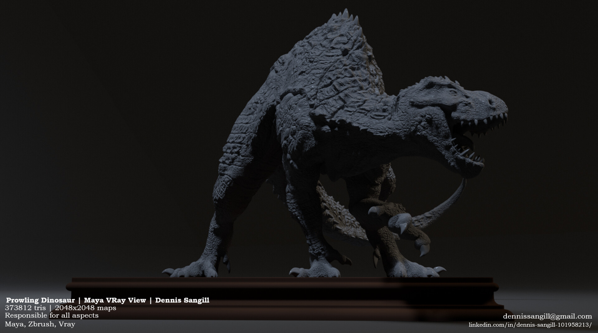 ArtStation - Prowling Dinosaur