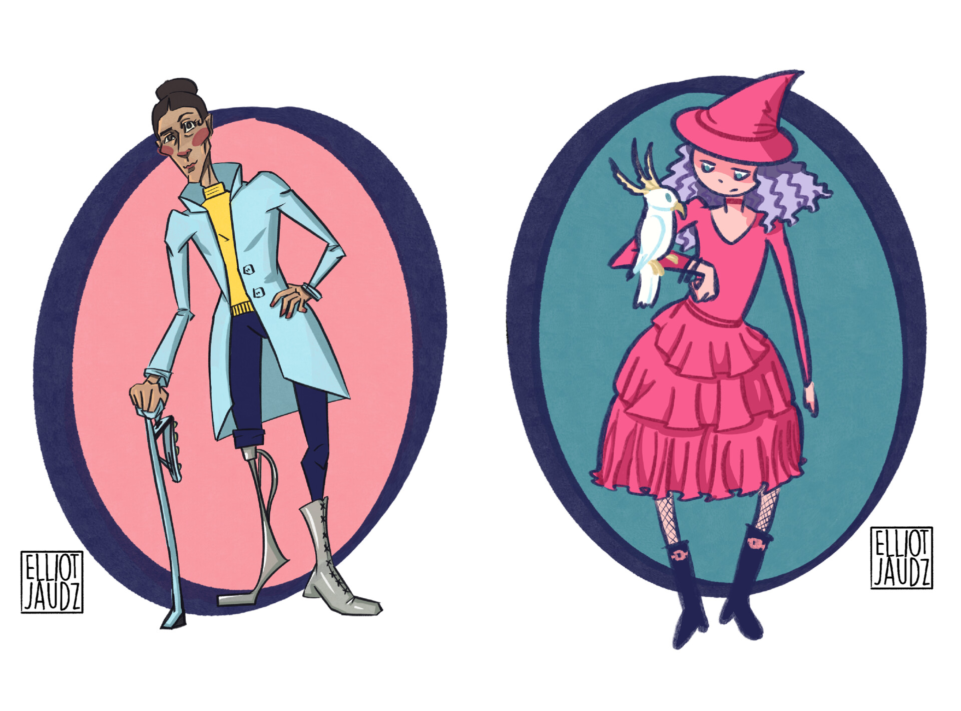 ArtStation - Glitter Hearts character designs