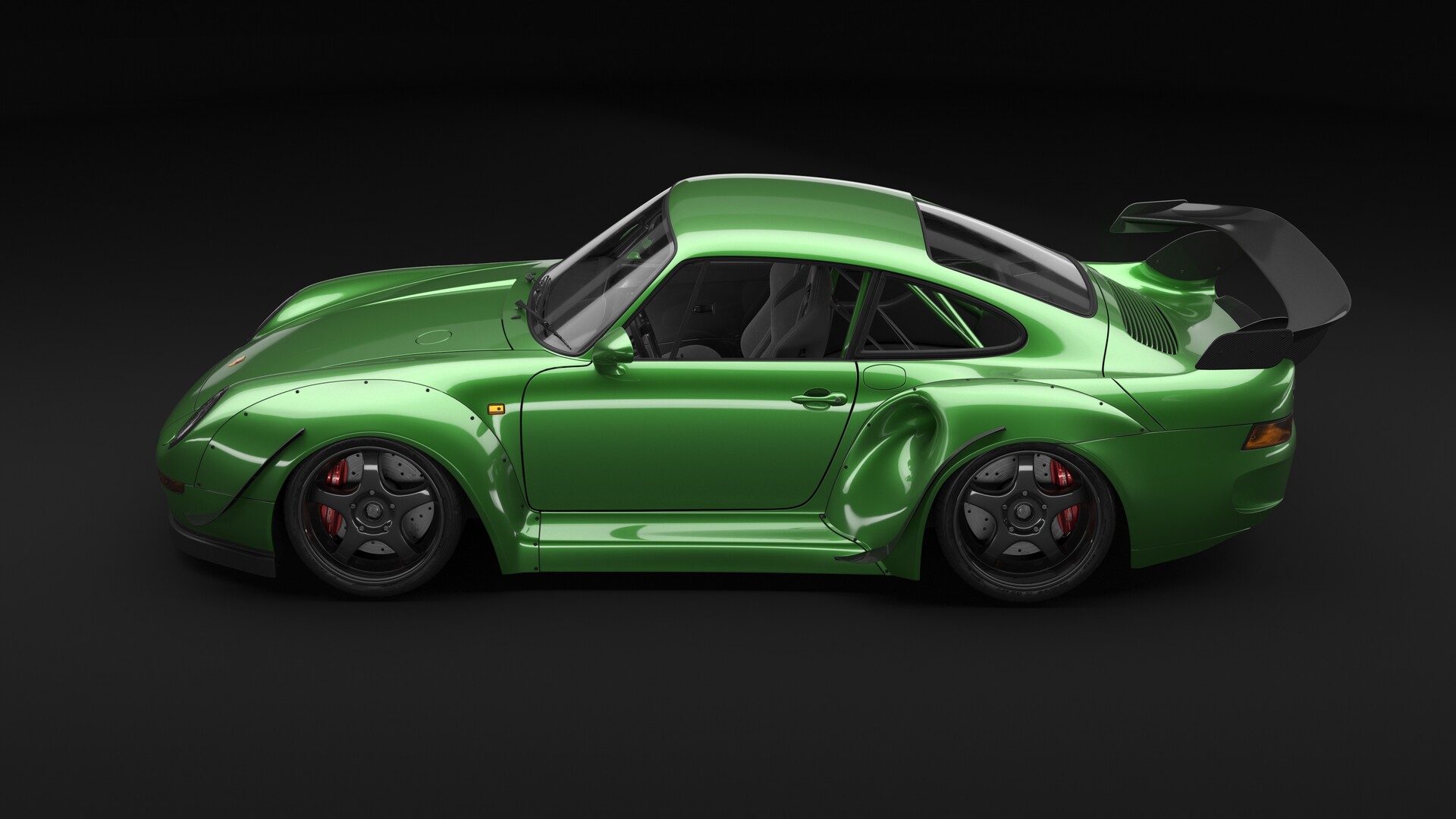 Roman Bovt - CGI 3d model Porsche 959 RWB my concept