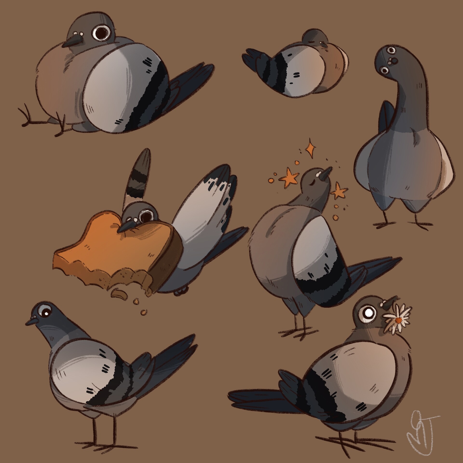 ArtStation - Pigeons