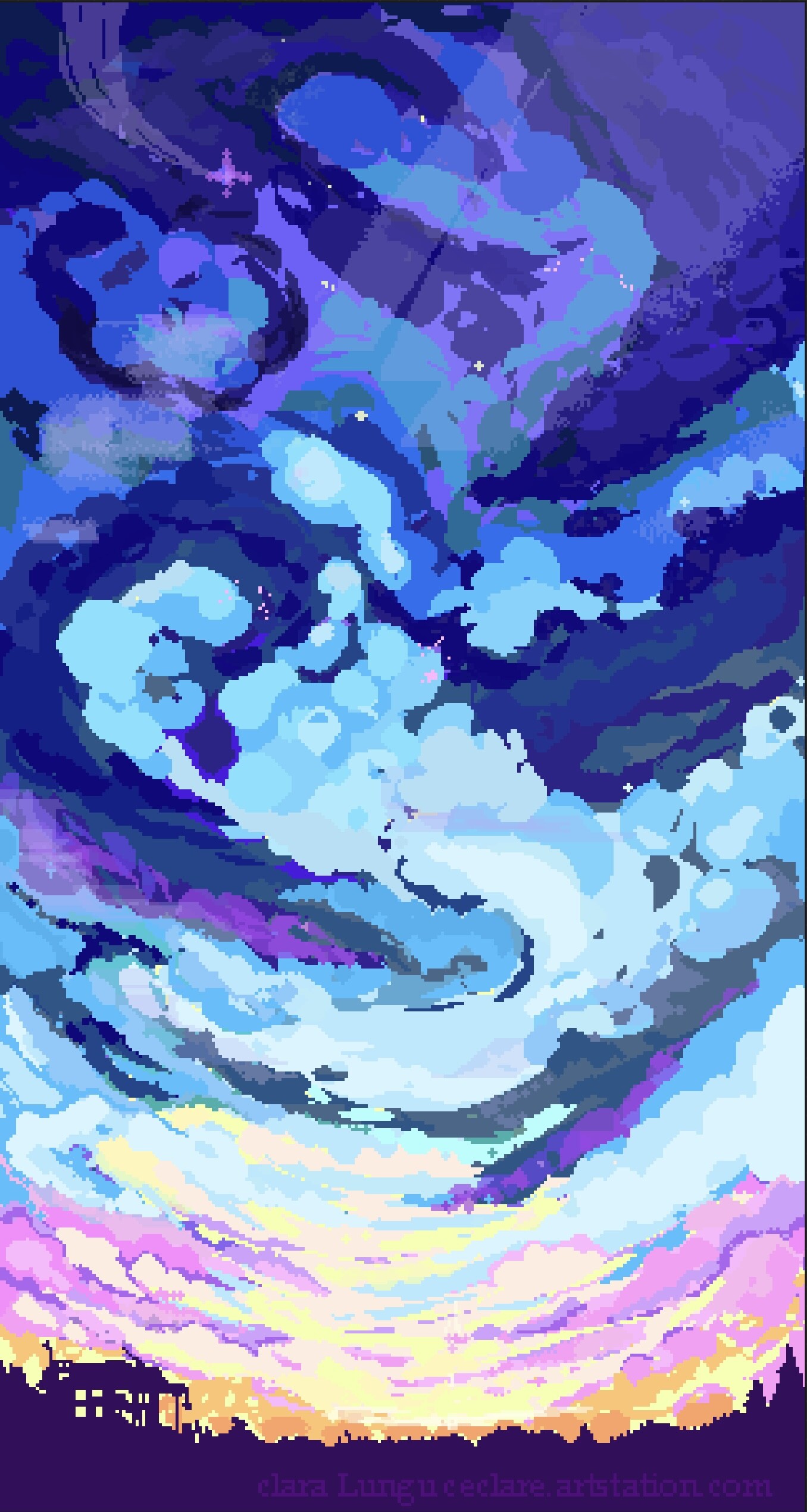 ArtStation - Pixel art wallpaper