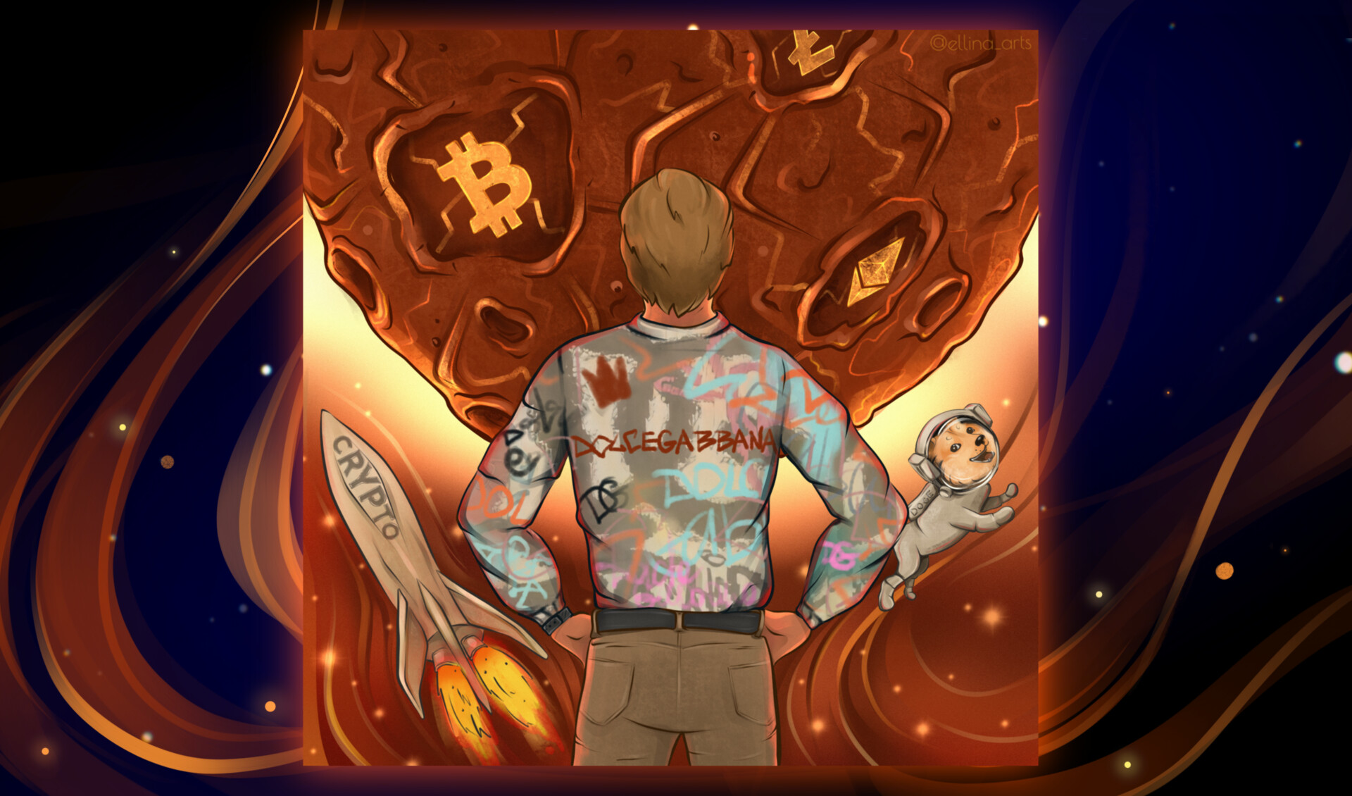 ArtStation - Crypto artwork: To the Moon