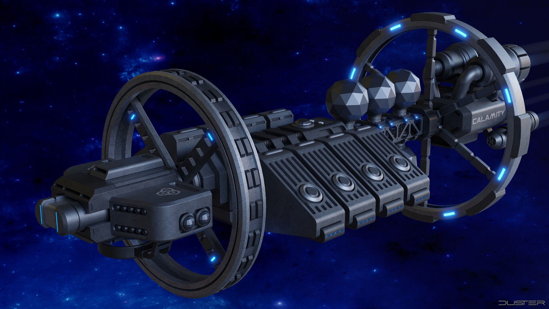 Duster - Sci-Fi Spaceship - Blender 3D model