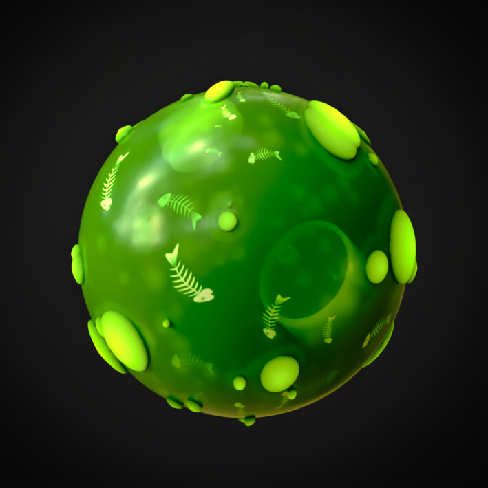 ArtStation - Toxic Waste Stylized Material