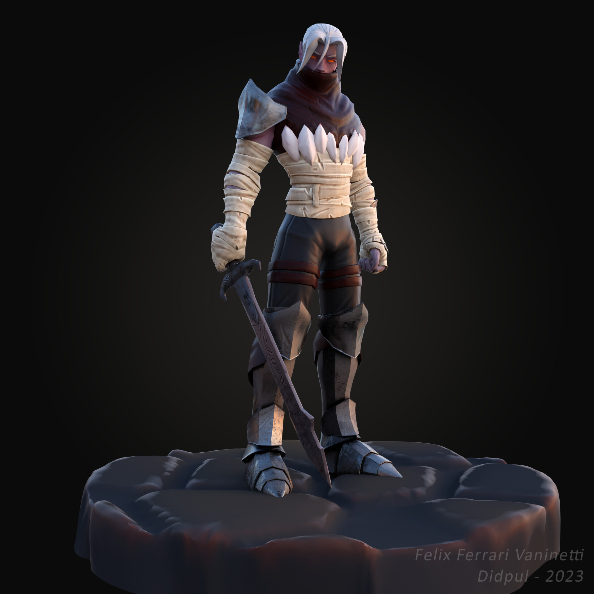 ArtStation - Mouth - The Mimic Warrior - Stylized Fantasy Character