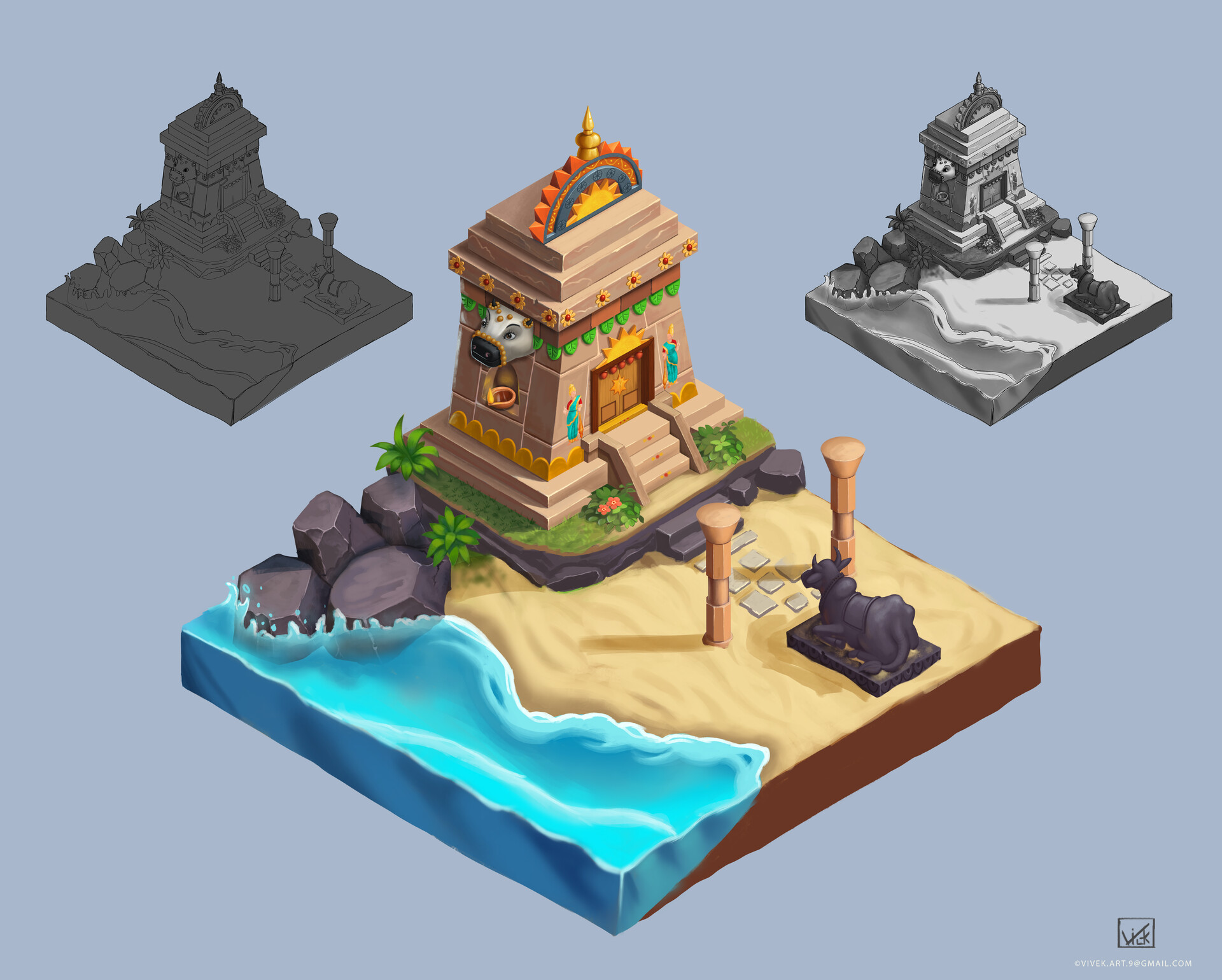 ArtStation - Temple Ruins