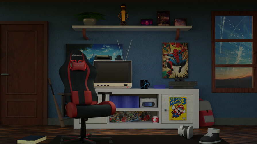 ArtStation - Habitación gamer