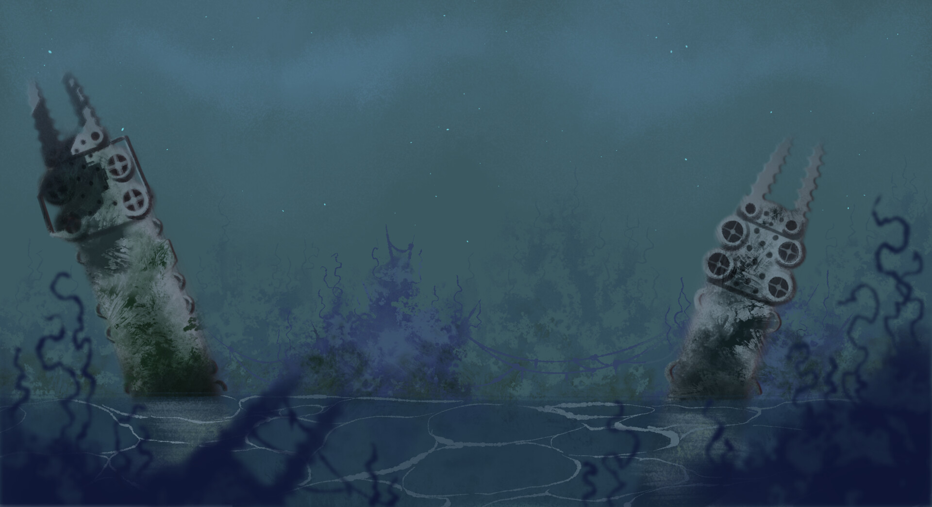 ArtStation - Shoreline Rain World Region fanart