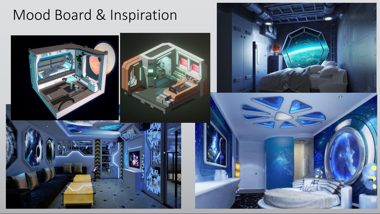 ArtStation - Sci-Fi Bedroom (Progress 1)