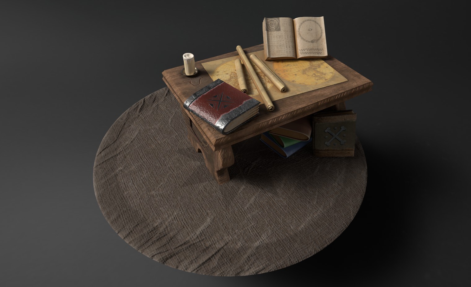 ArtStation - "The Alchemist's Study" Scene Assets