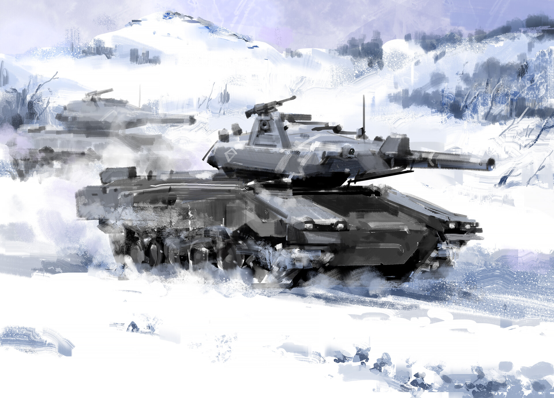 ArtStation - Tank Speed Paint