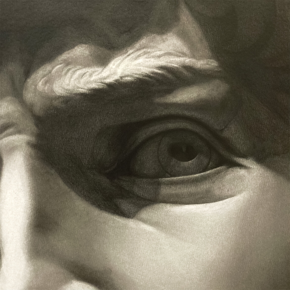 ArtStation - eye of david graphite drawing