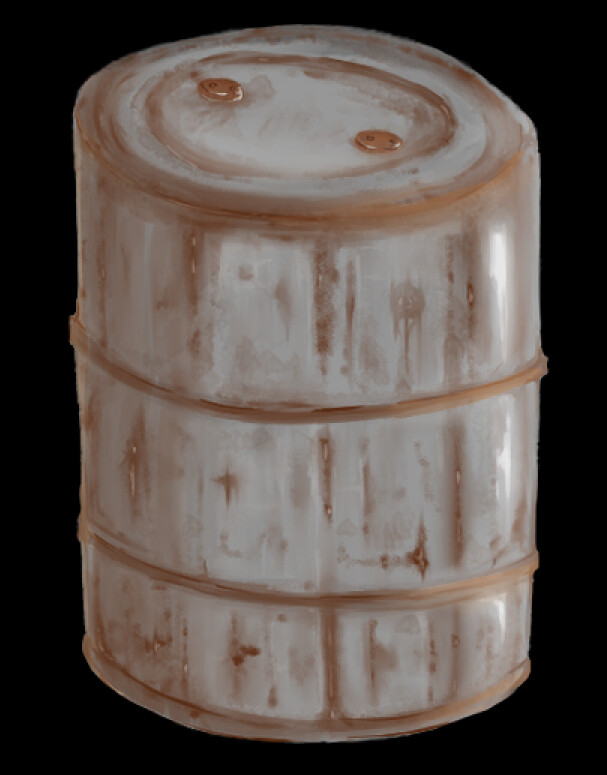 ArtStation - Material Studies 2 [Metal Barrel]