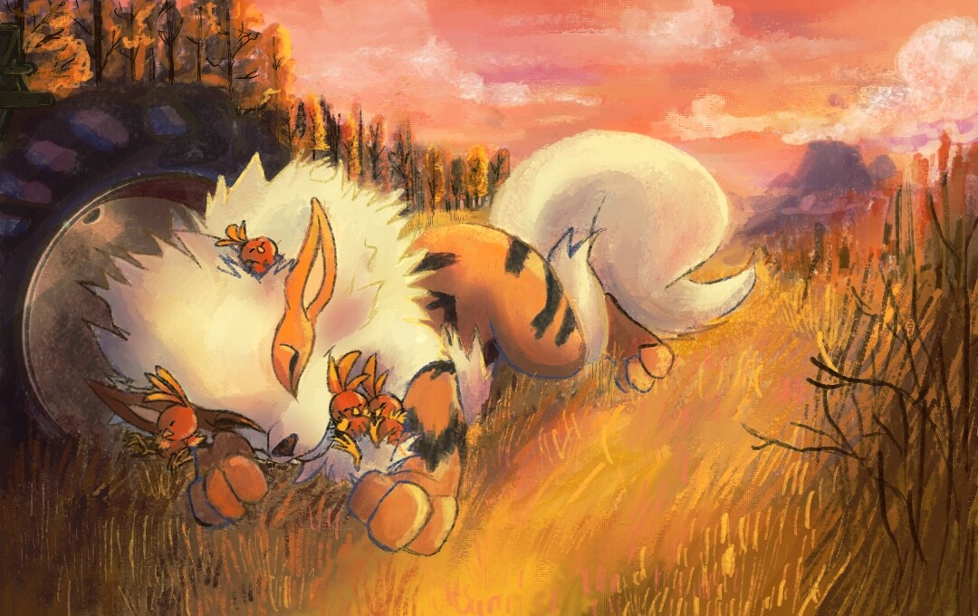 ArtStation - Arcanine - 2022 Pokemon contest entry