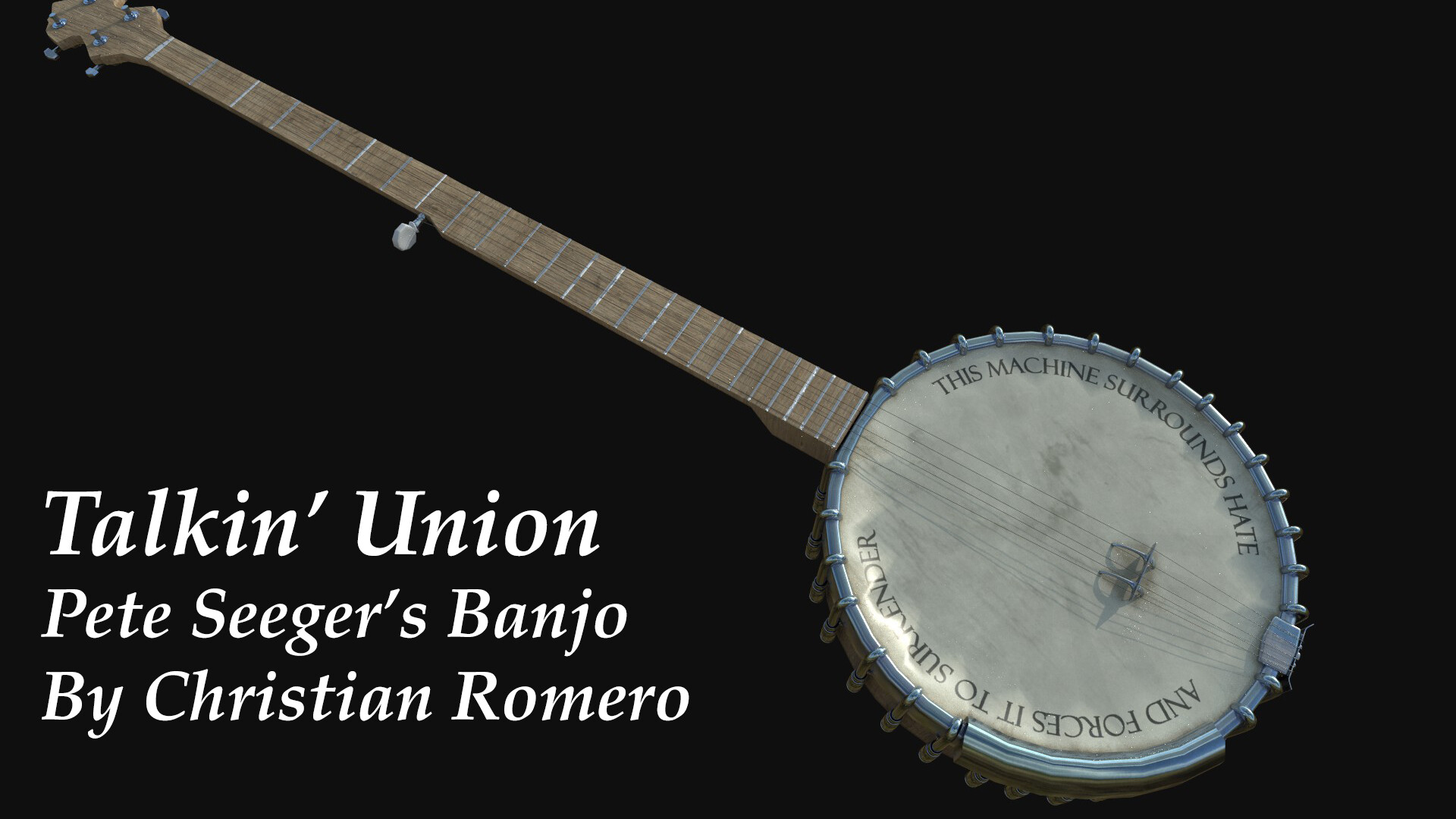 ArtStation - Pete Seeger's Banjo