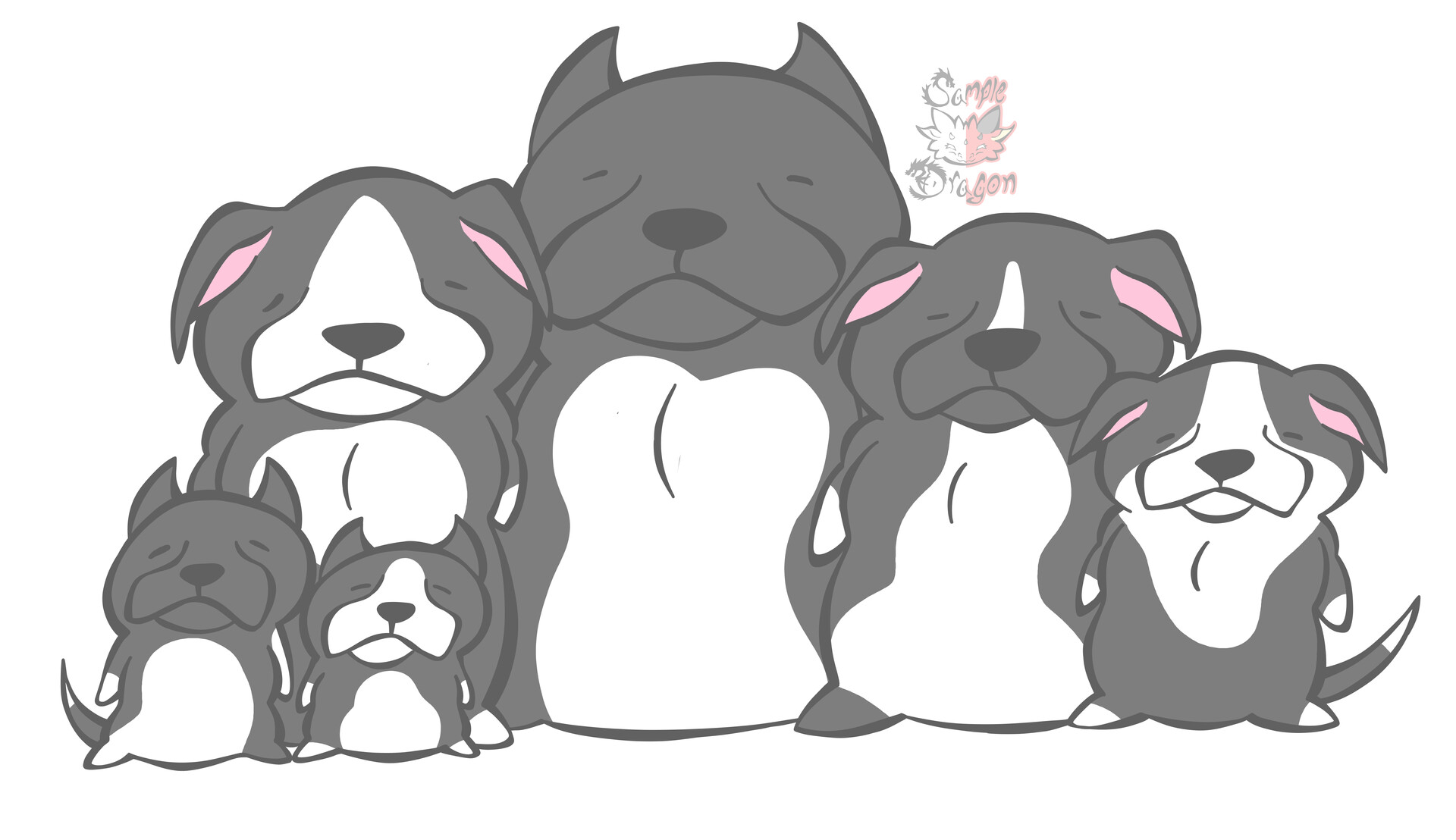 cute pitbull coloring pages