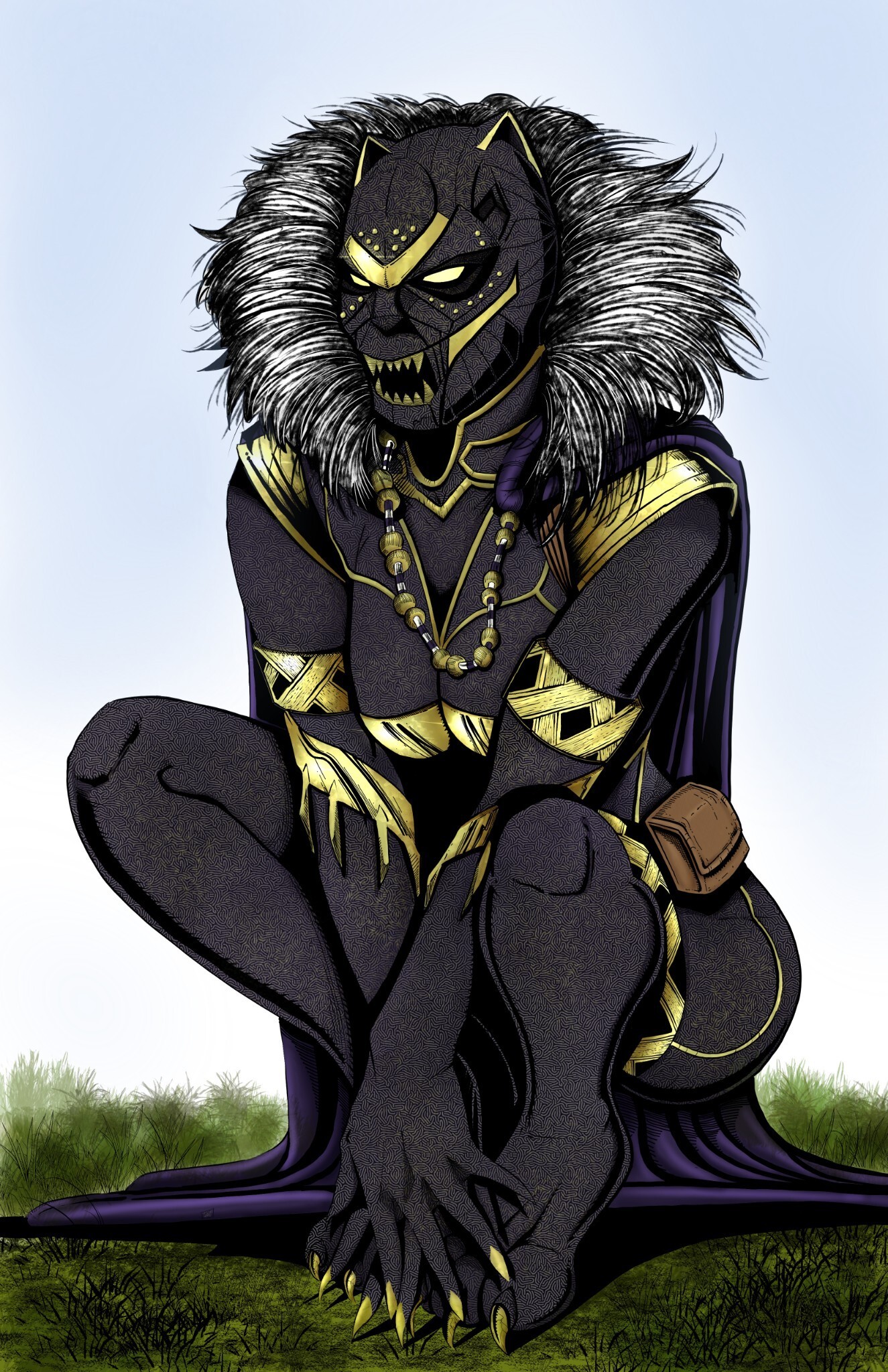 ArtStation - wakonda forever (black panther)