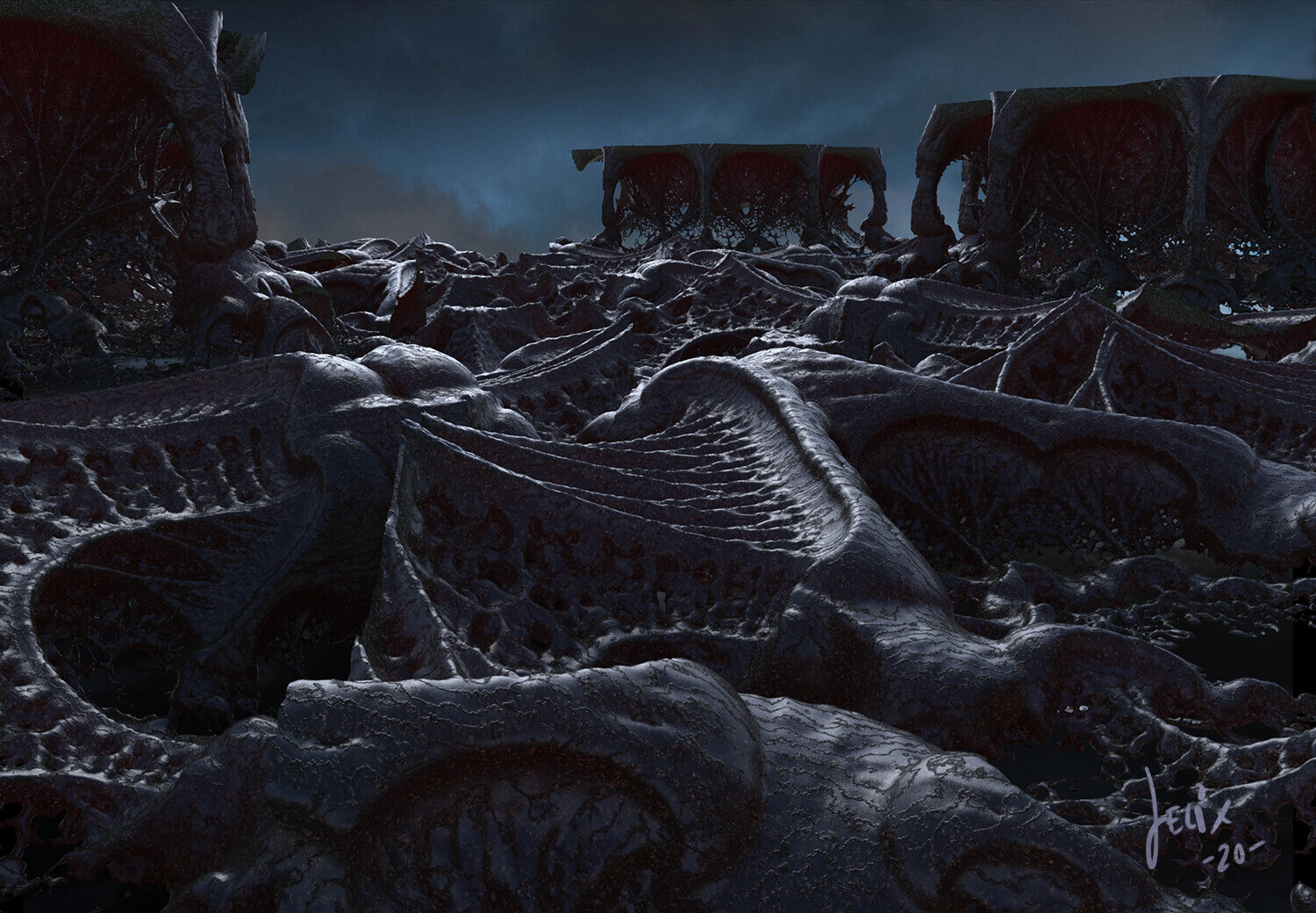 Jason Felix - Life in the Cosmos - SPACE ALIEN DESIGN