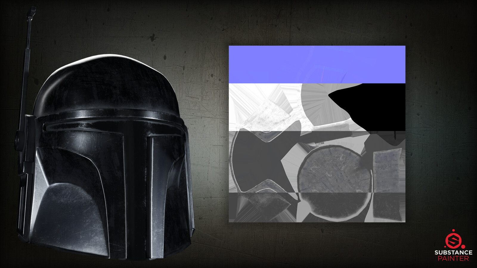 Nathan Richardson - Star Wars - Mandalorian Helmet 3D Prop - Fan Art
