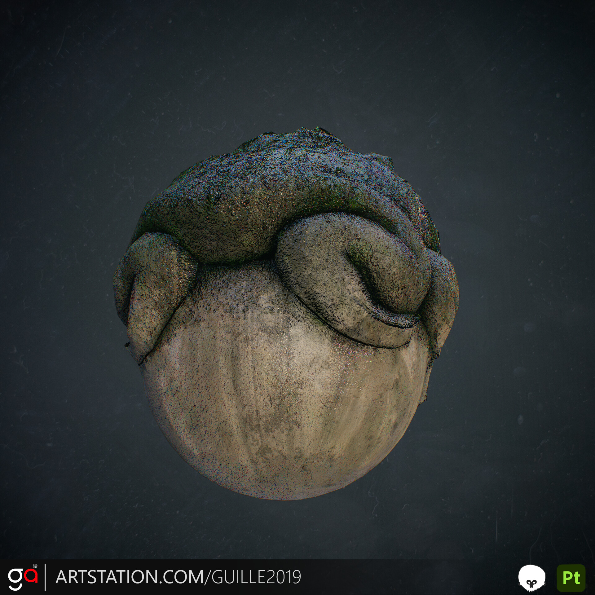 Guille Álvarez Martínez - Mossy Material - Substance painter