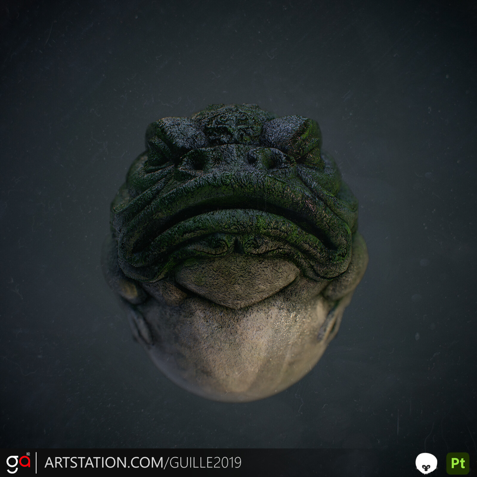 Guille Álvarez Martínez - Mossy Material - Substance painter