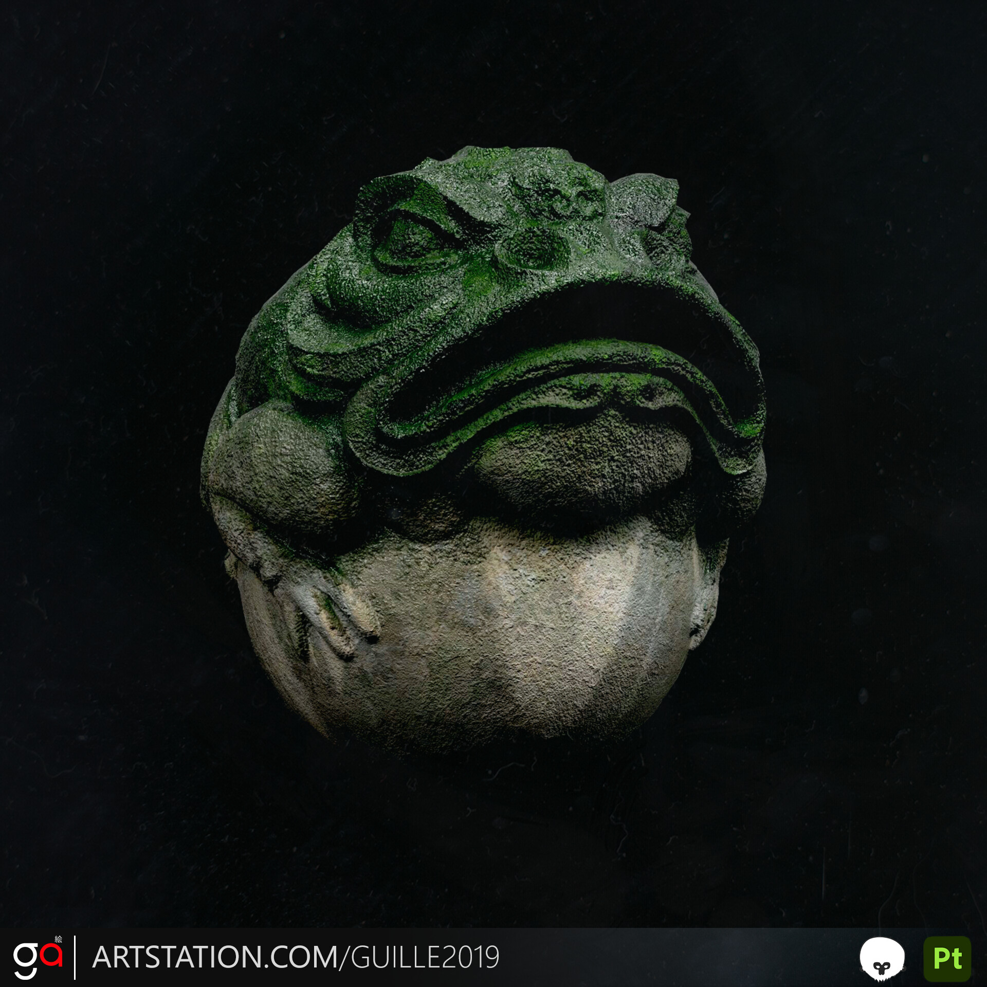 ArtStation - Mossy Material - Substance painter