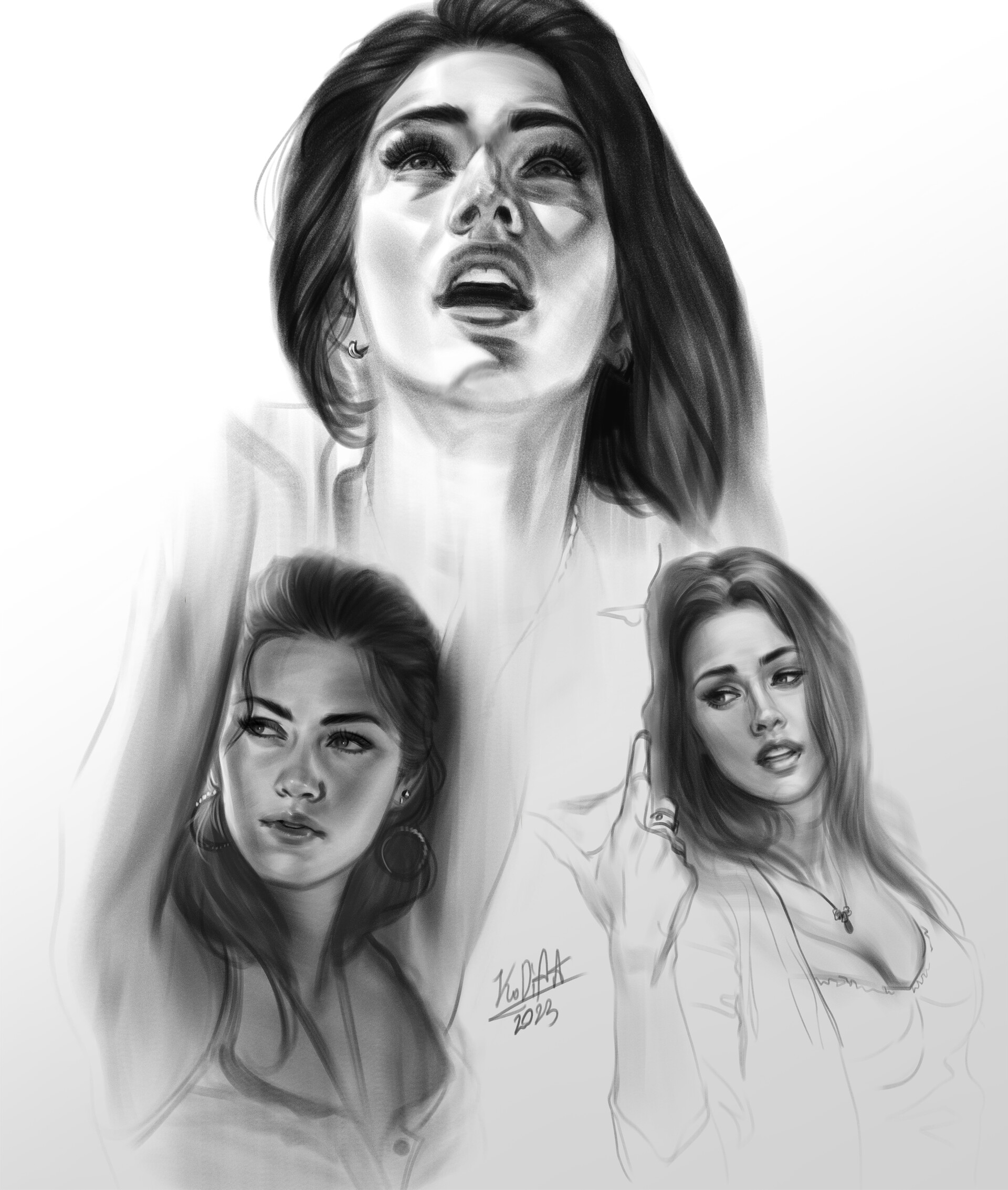 ArtStation - Megan Fox study