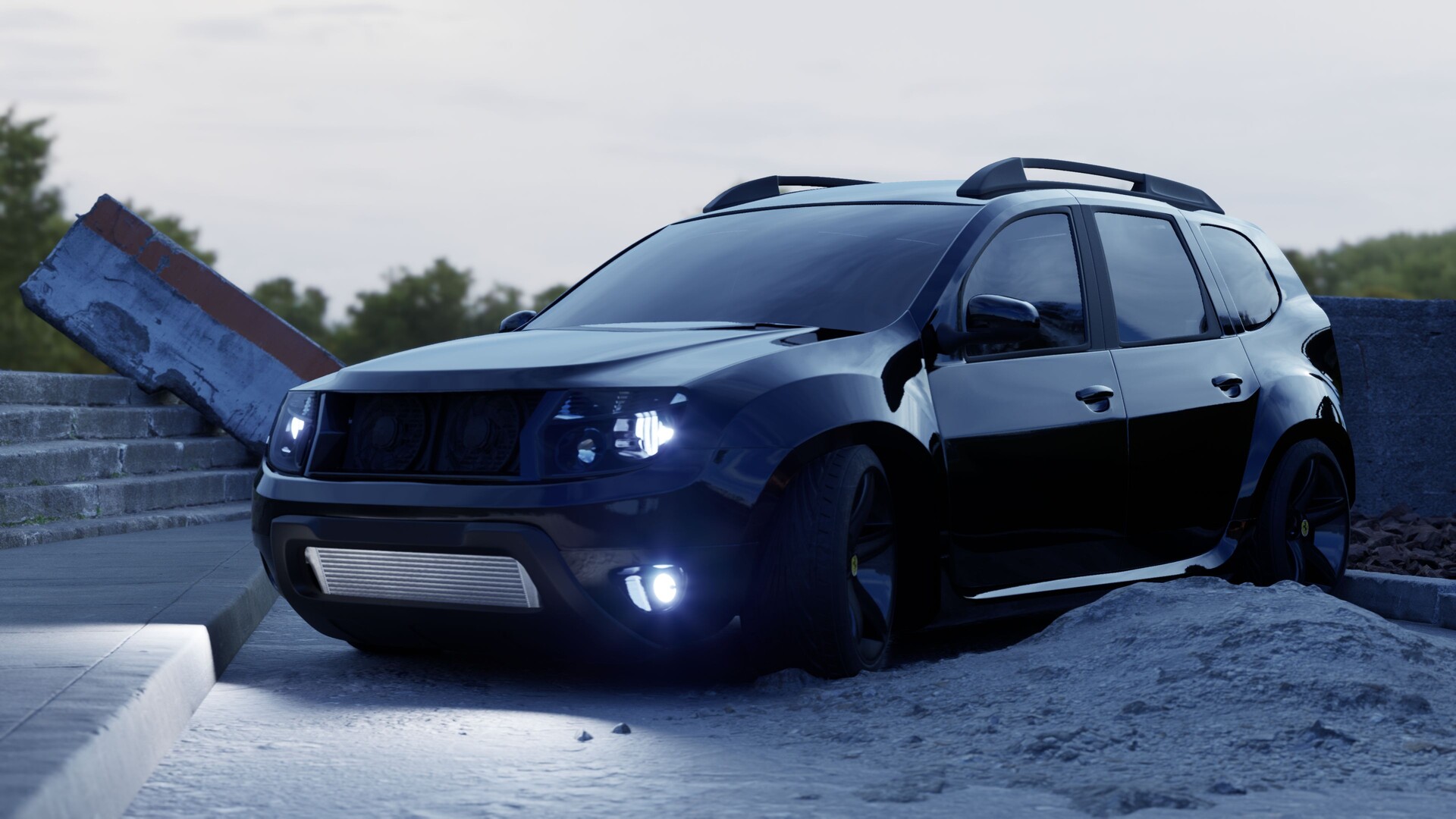 stanced dacia duster