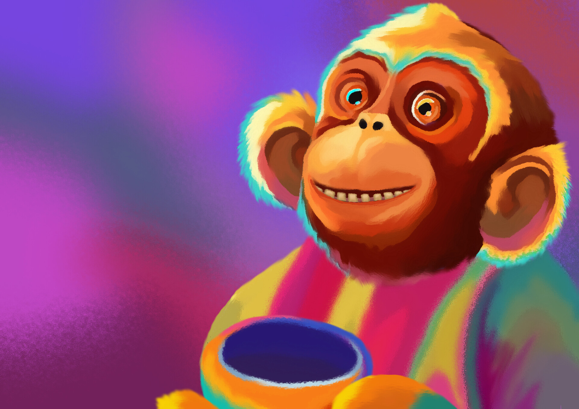 ArtStation - Drunk monkey