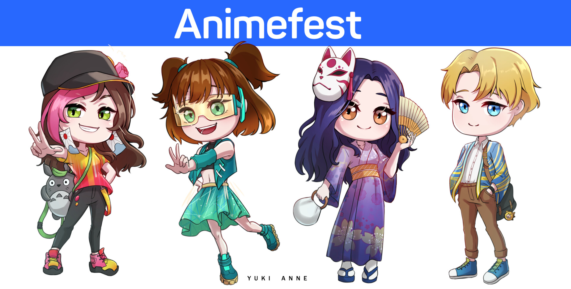 ArtStation - Chibi Mascots for AnimefestCZ 2022