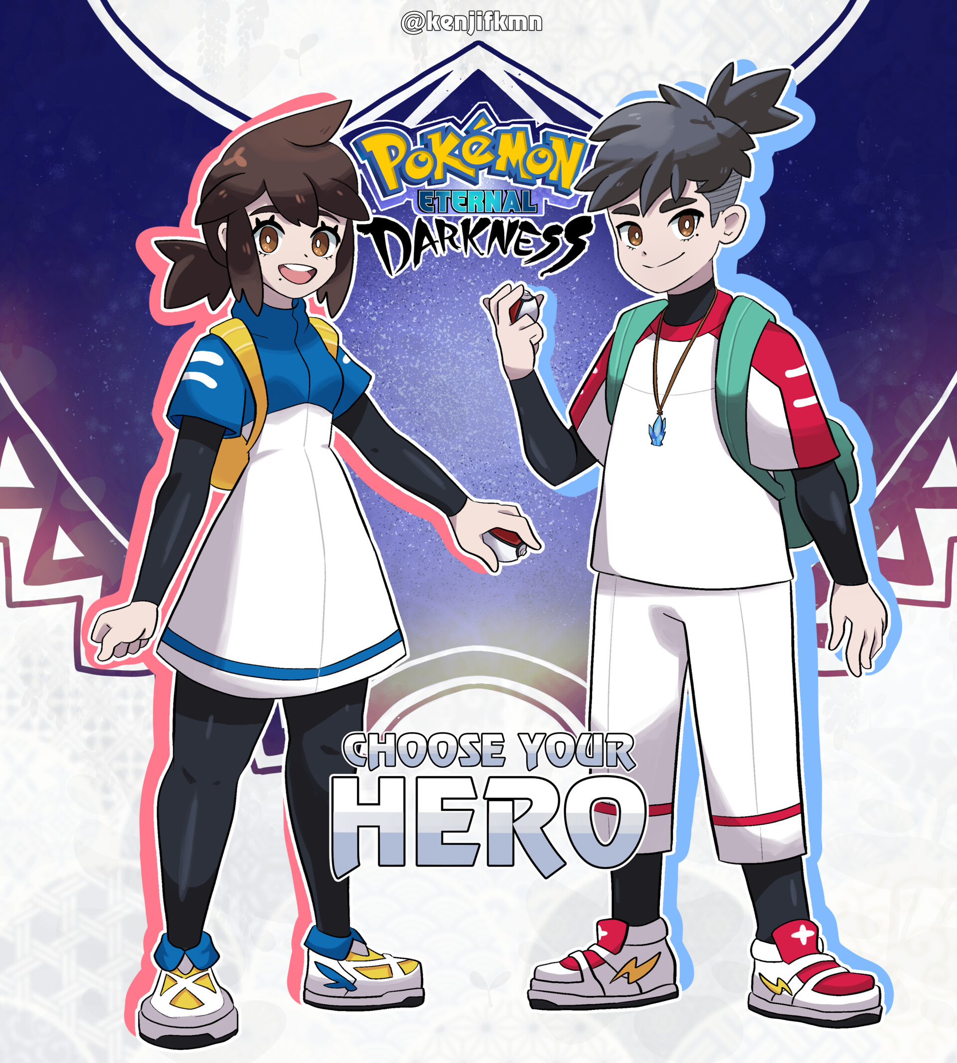 ArtStation - Pokemon Eternal Darkness Protagonists