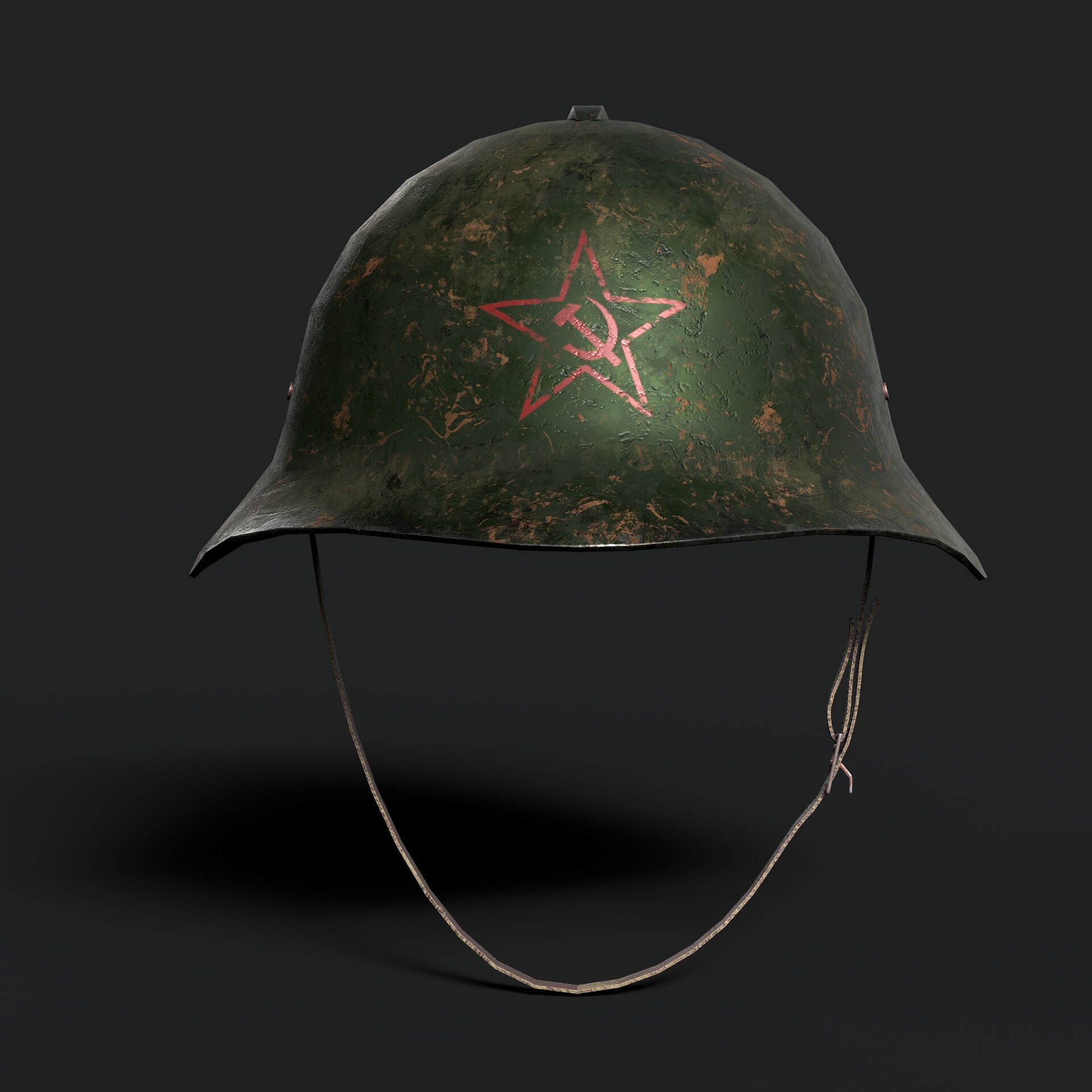 ArtStation - WW2 Soviet Helmet SSH 36