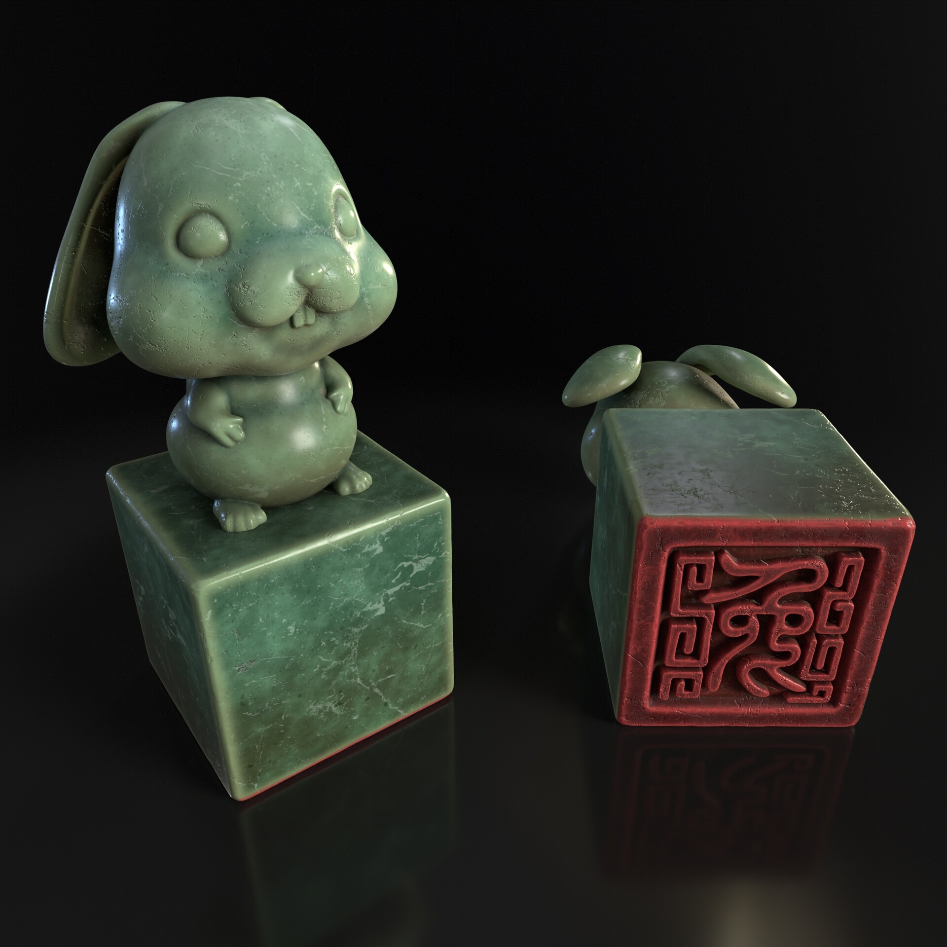 ArtStation - Rabbit Seal 玉兔璽