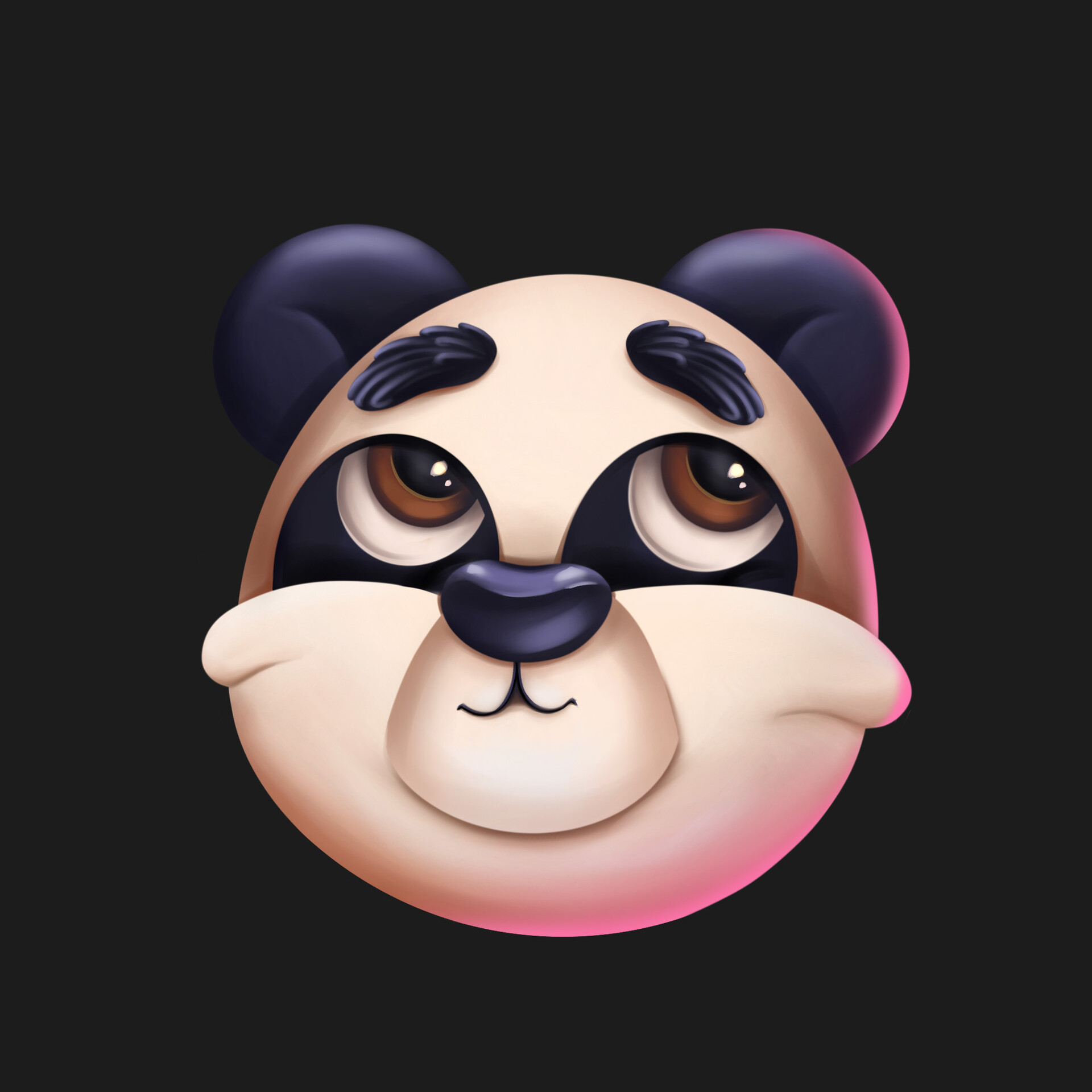 ArtStation - Icon. "Panda"