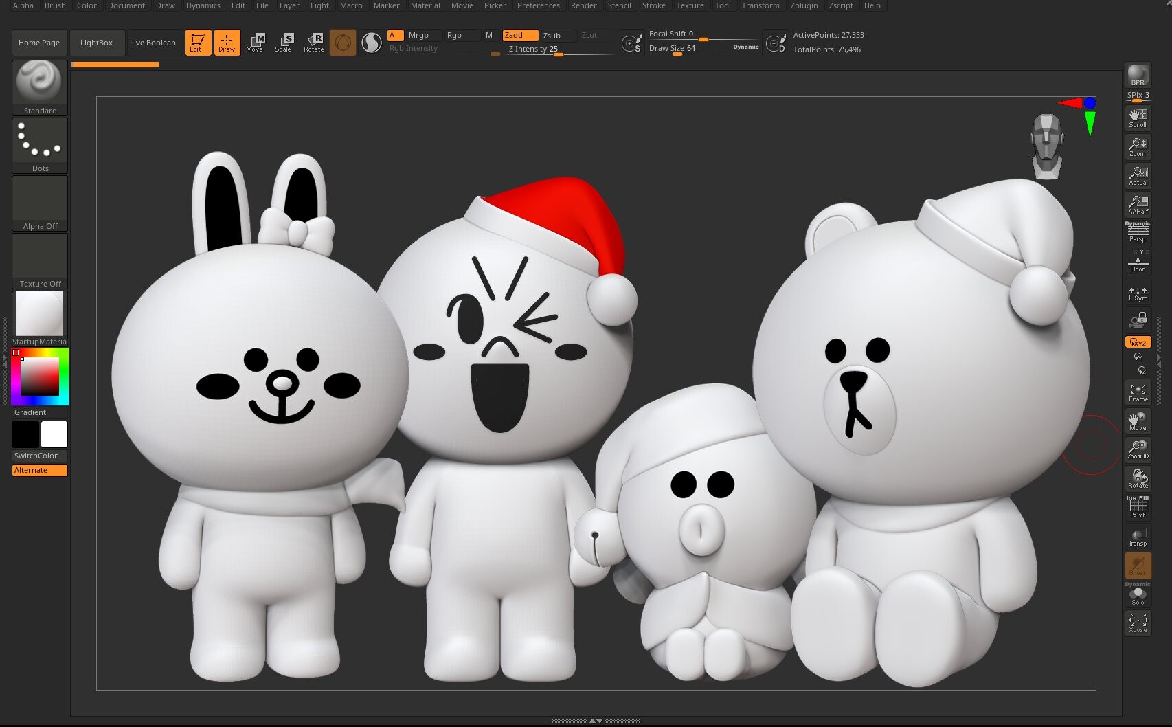 ArtStation - Line Friends - 3D