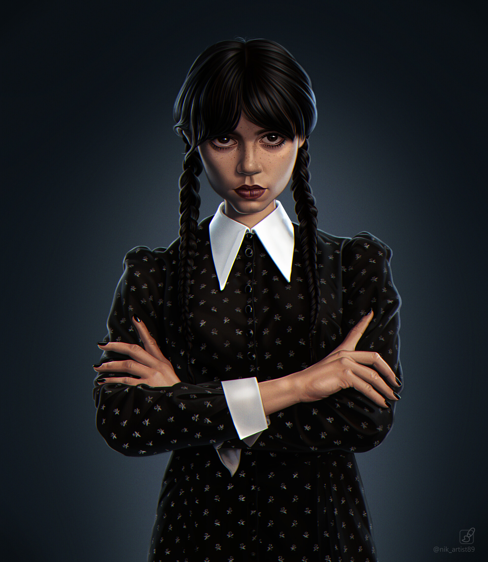 ArtStation - Wednesday Addams (Jenna Ortega)
