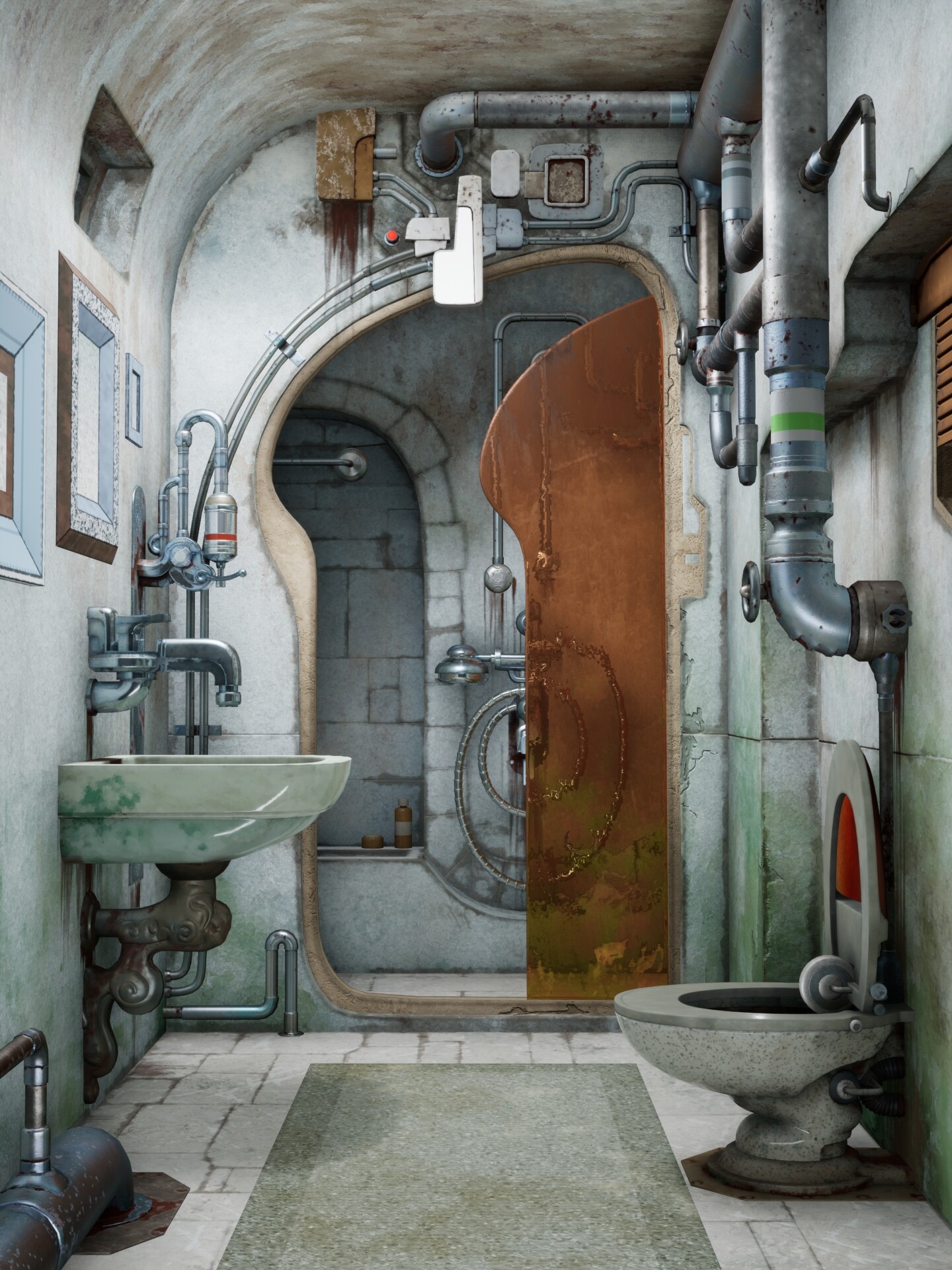 ArtStation - The Bathroom