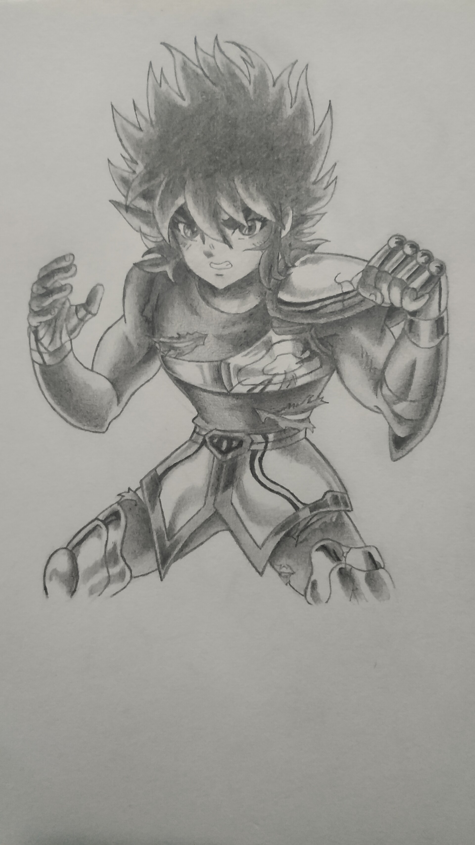 ArtStation - Seiya pencil drawing