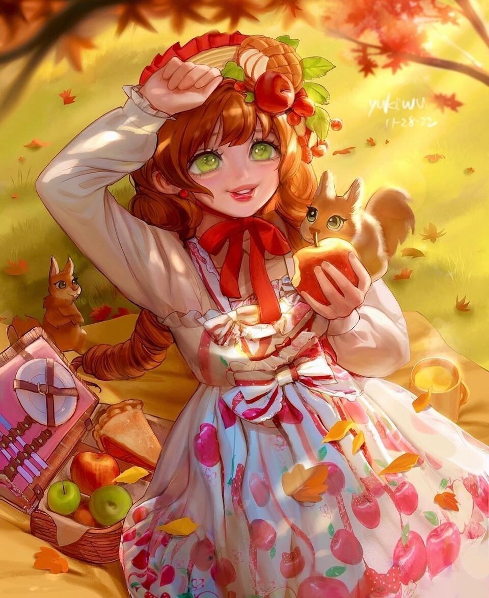 ArtStation - Apples in Autumn