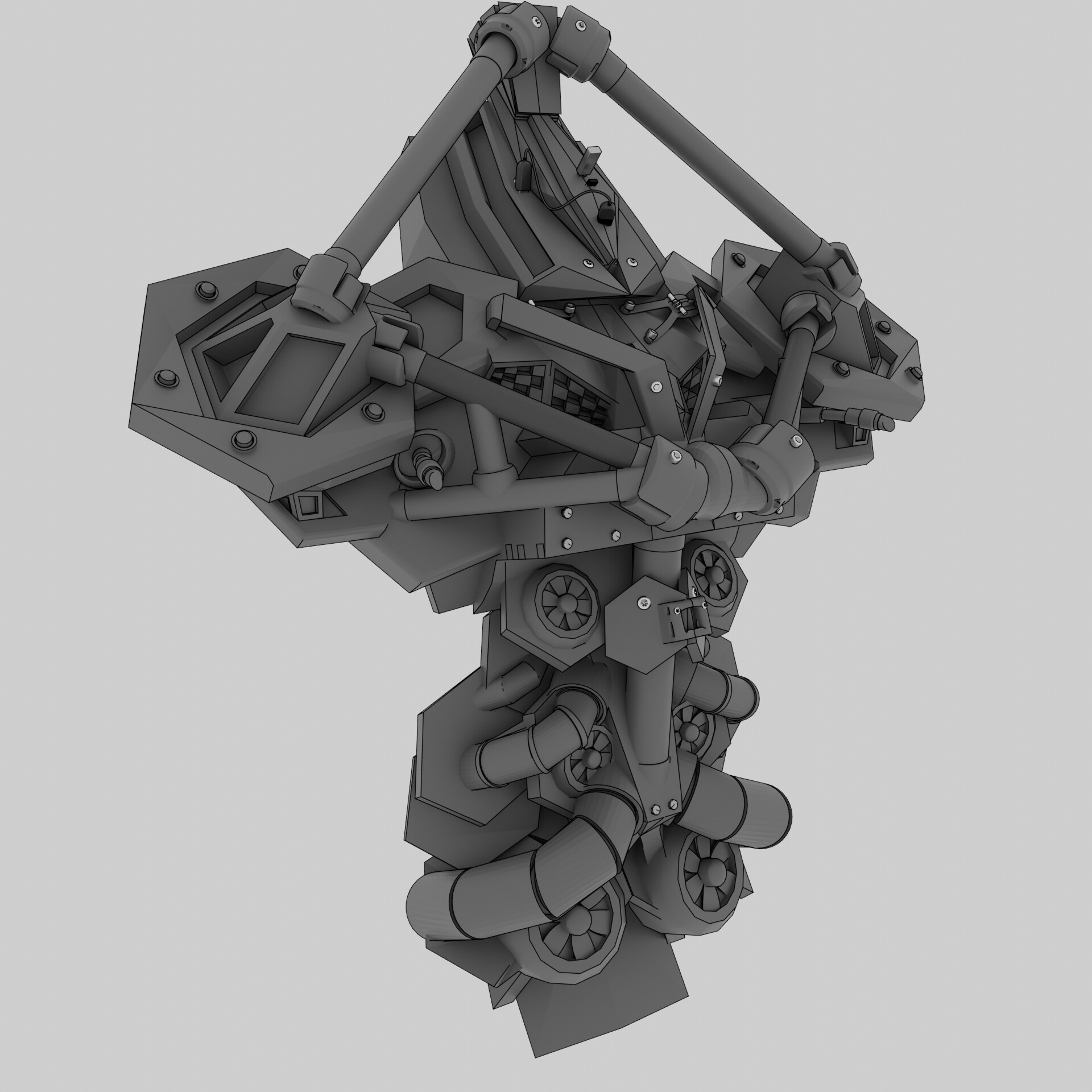 ArtStation - cyber spine armor