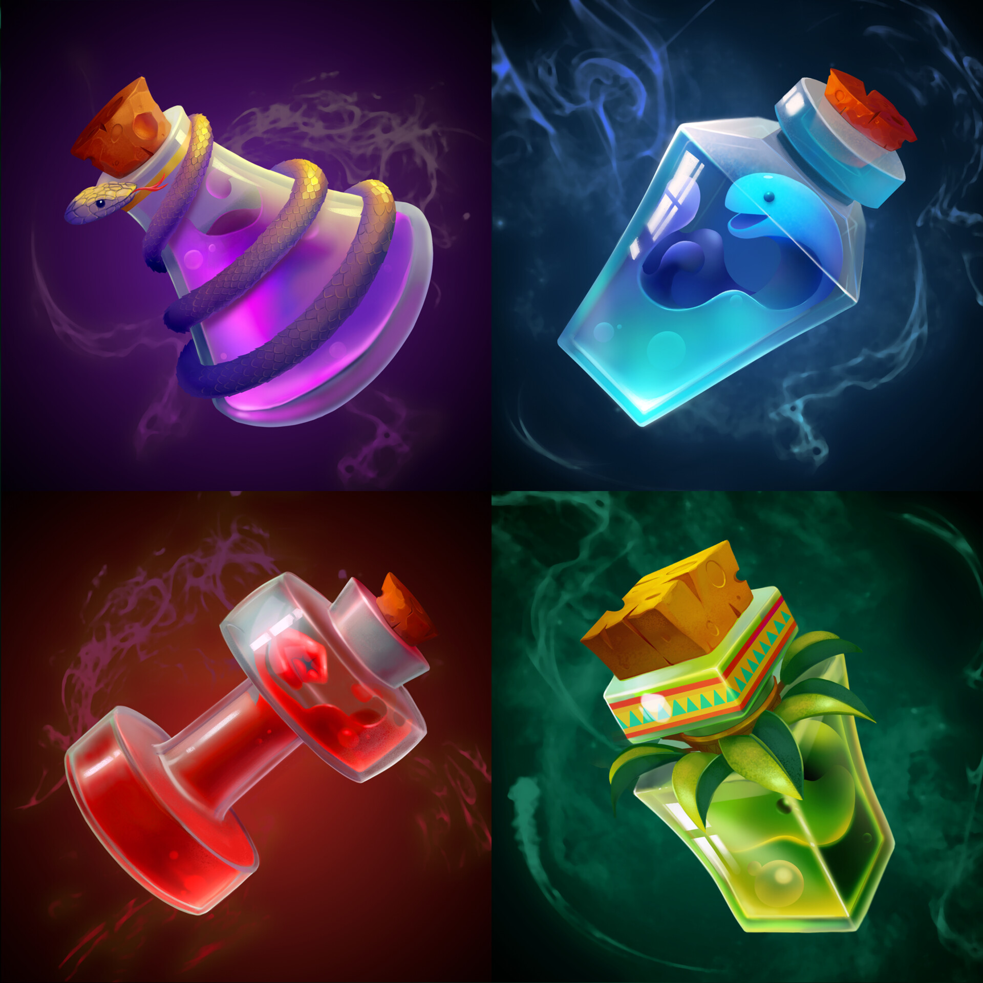 ArtStation - Magical Potion Icons