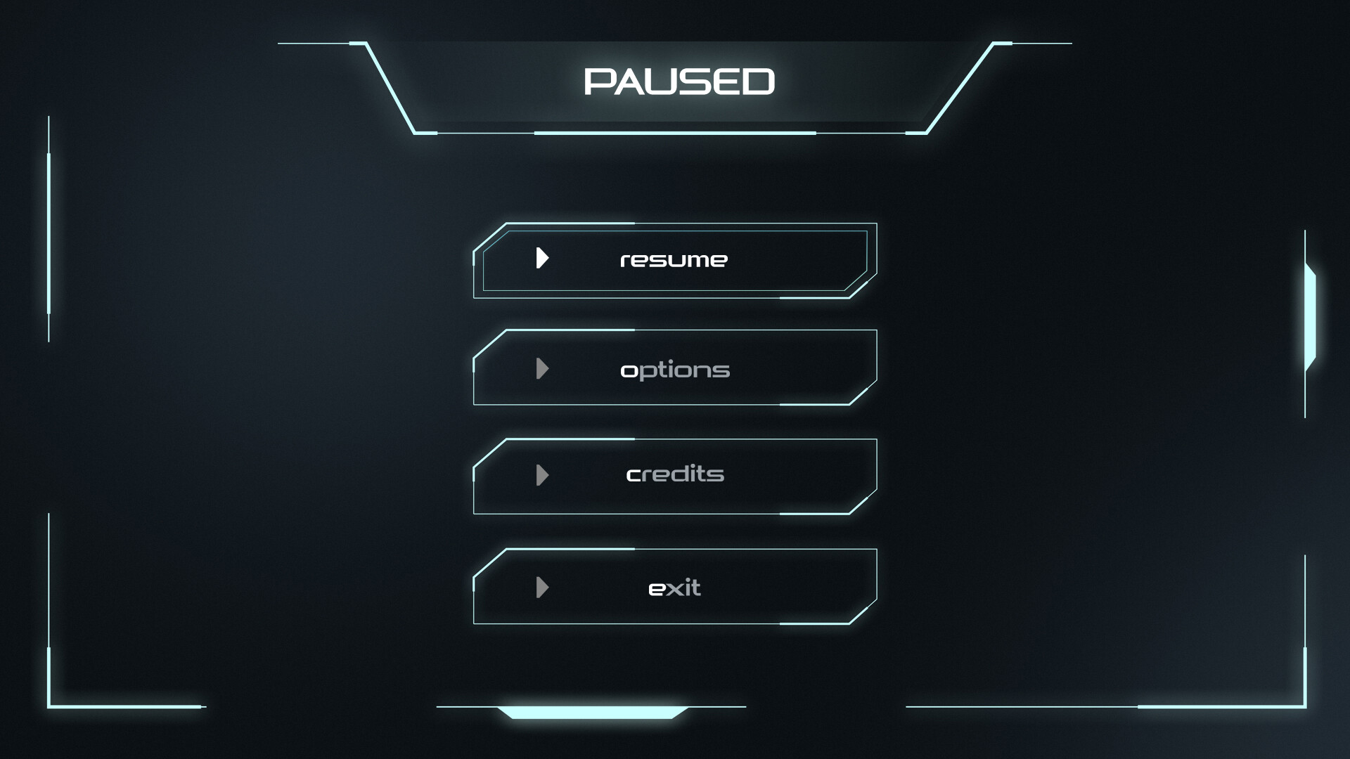 Wilma Sköld - Sci-fi User Interface / Game Menu Concept