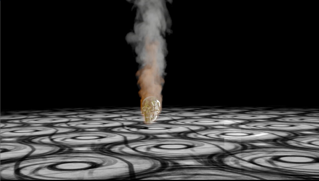 ArtStation - burning skull