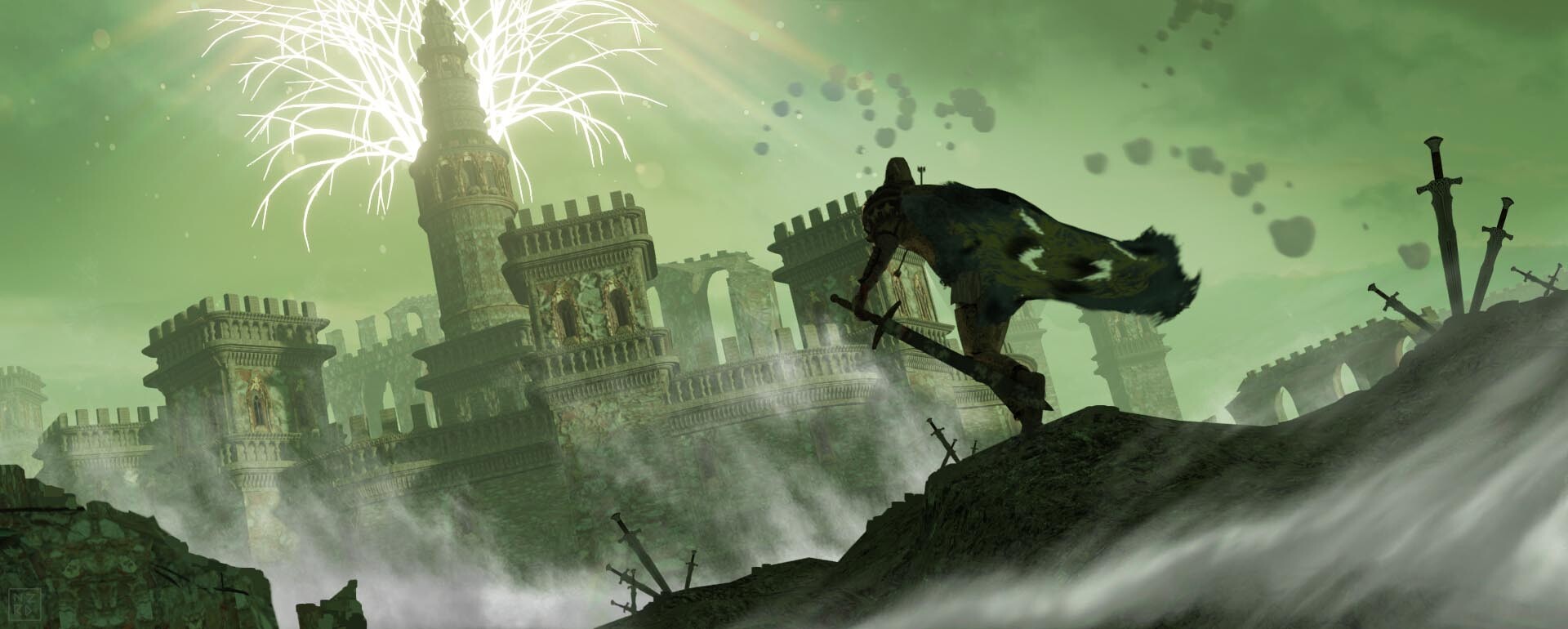 ArtStation - elden ring inspired castle