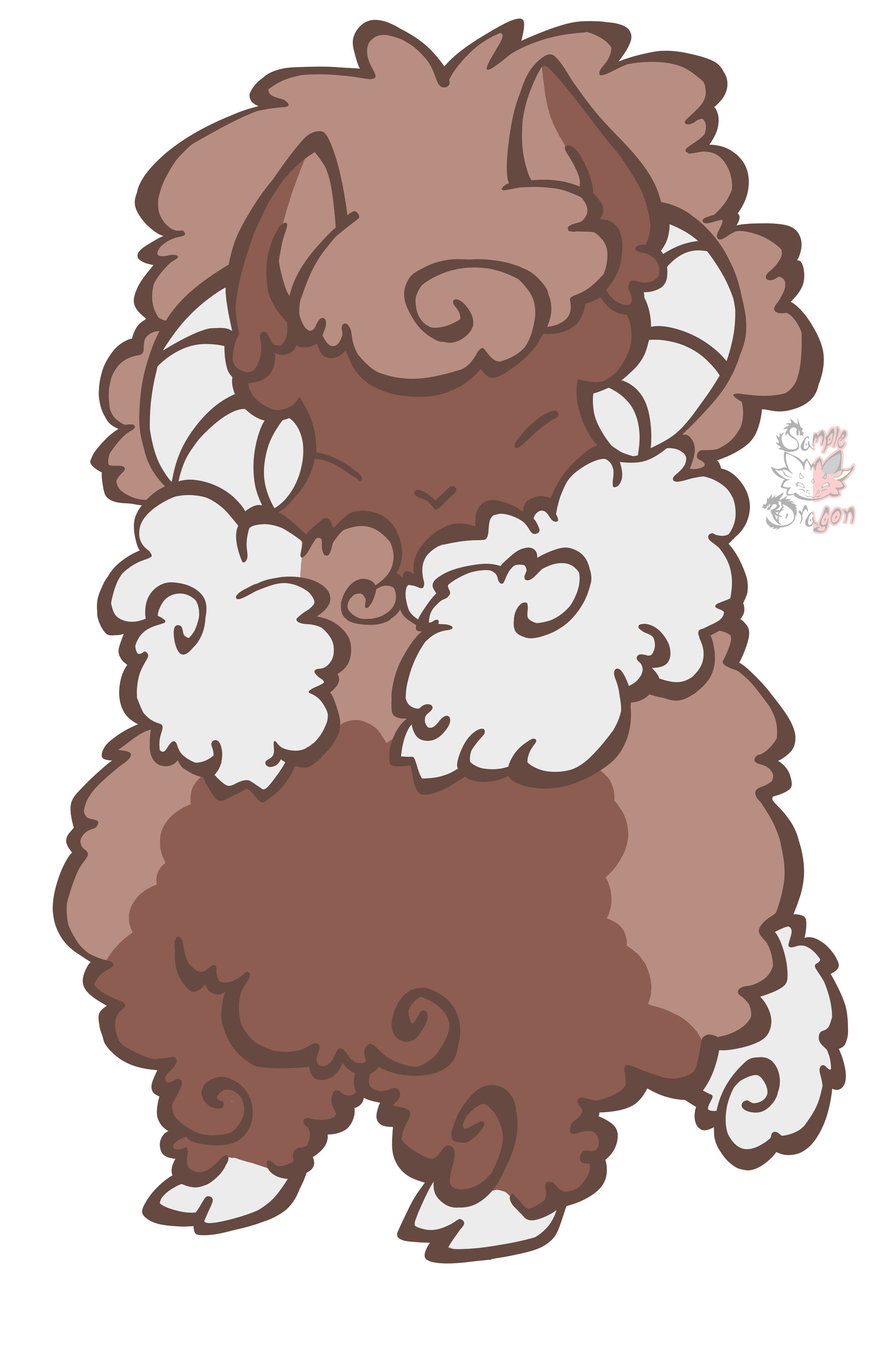 ArtStation - Fluffy Sheep Anthro Coloring Page Free2Use