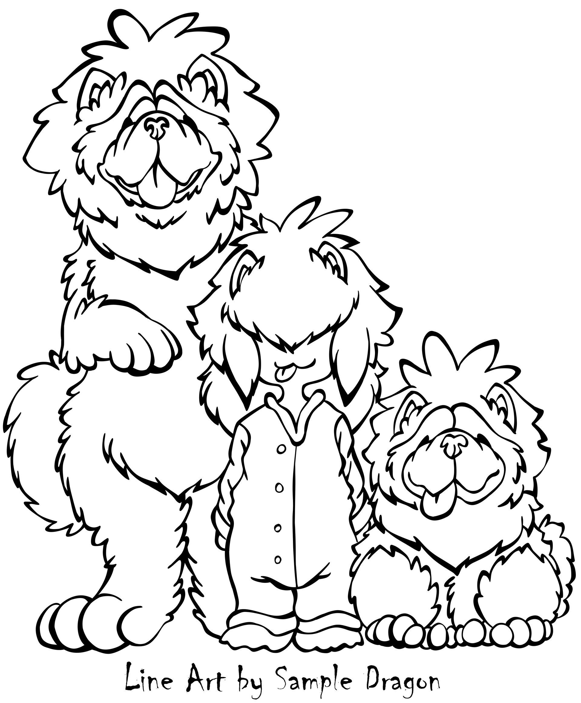 chow chow coloring pages