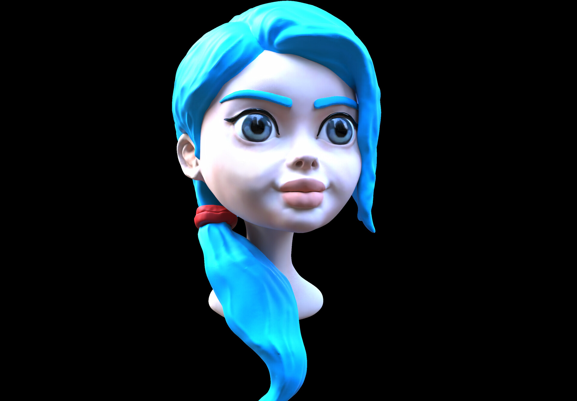 ArtStation - Stylized Girl Head Created with Meshmolder Professional 2023