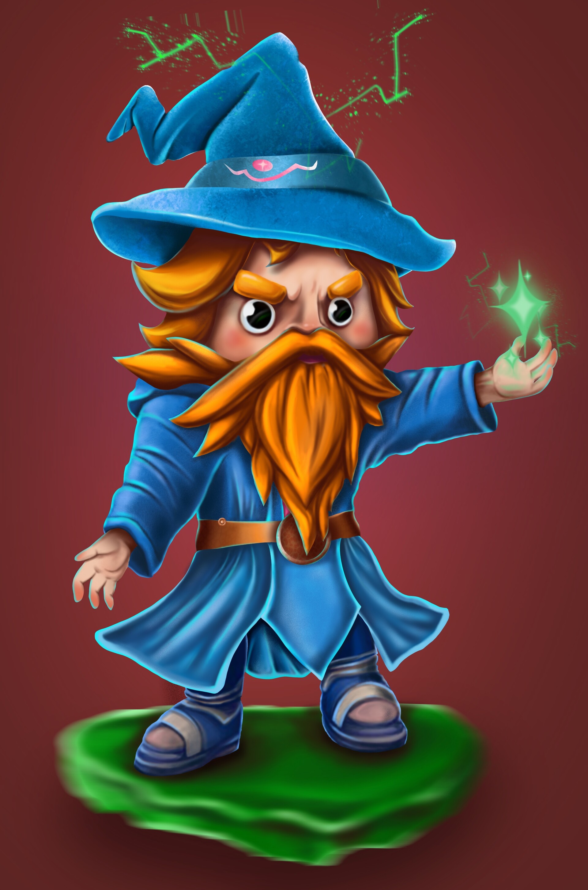 ArtStation - Healer Mage for game art 2d