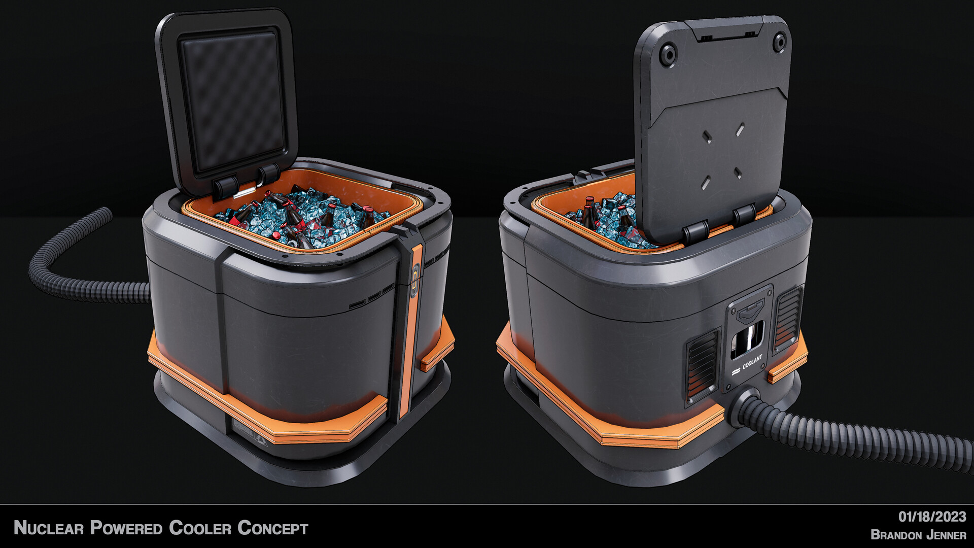 ArtStation - Nuclear-Powered Cooler Concept